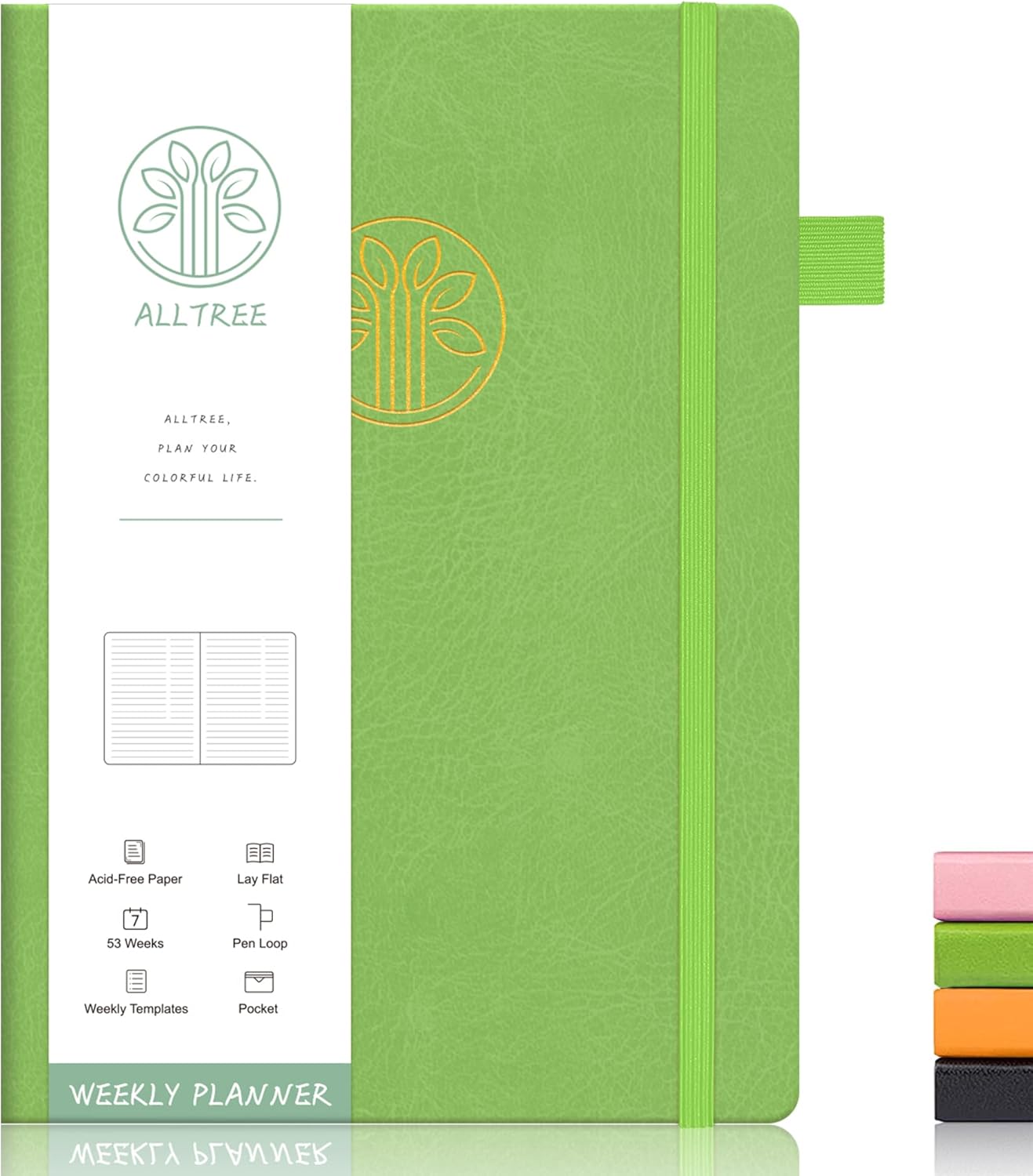 Amazon.com : Undated Weekly Planner, Weekly Goals Notebook, ALLTREE ...