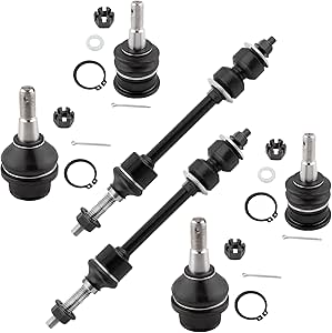 Amazon.com: BOXI 6pcs Front Upper & Lower Ball Joints Sway Bar Links ...