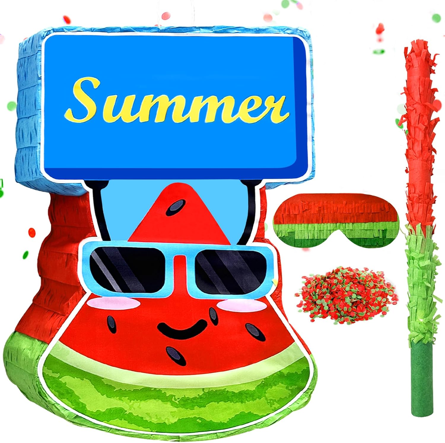 Amazon.com: NamcheBarwa Watermelon Piñata Summer Theme Piñata,with ...