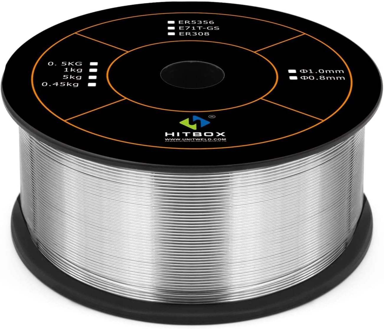 HITBOX Flux Core Welding Wire .030, E71T-GS Mig Welding Wire 2.2 Pound ...
