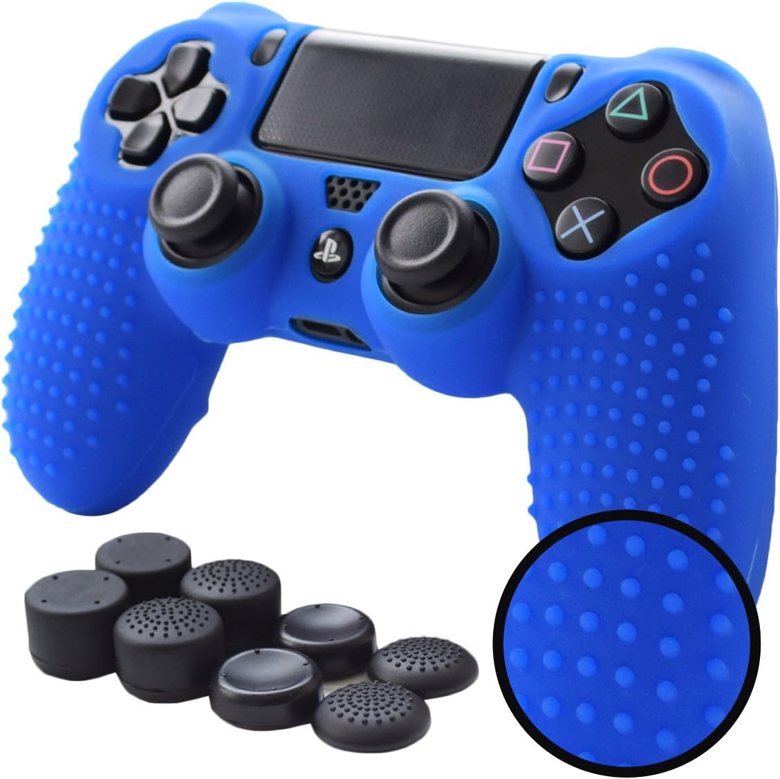 Amazon.com: PS4 Controller Grips,Pandaren Studded Anti-Slip Silicone ...