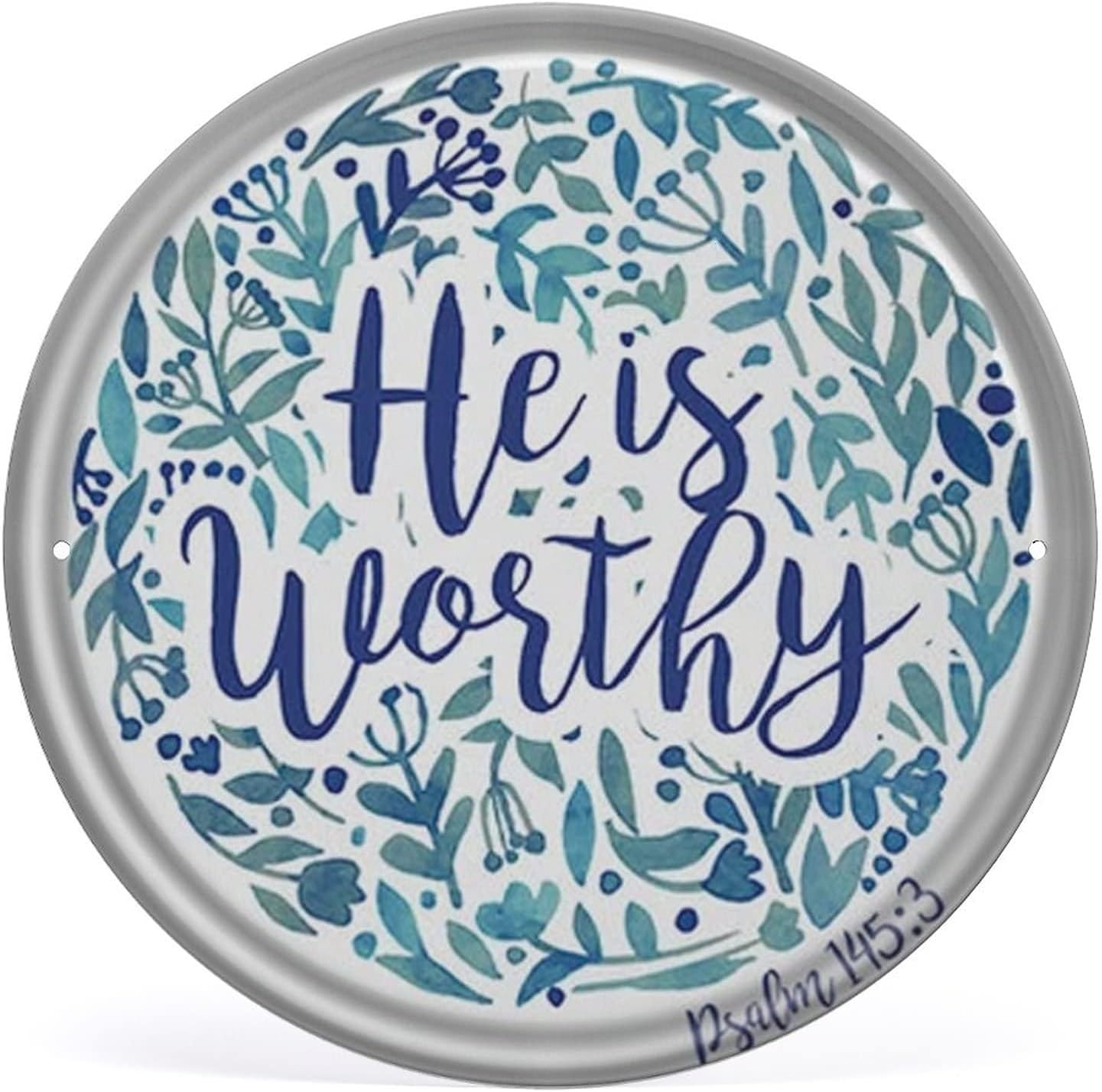 Amazon.com : He is Worthy Psalm 145：3 Bohemian Decor,Scripture Art ...