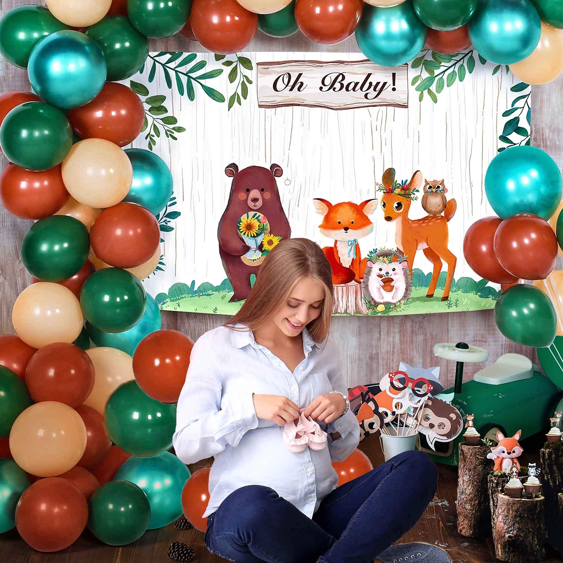 toohoo Woodland Baby Shower Decorations Boy, Woodland Baby Shower ...