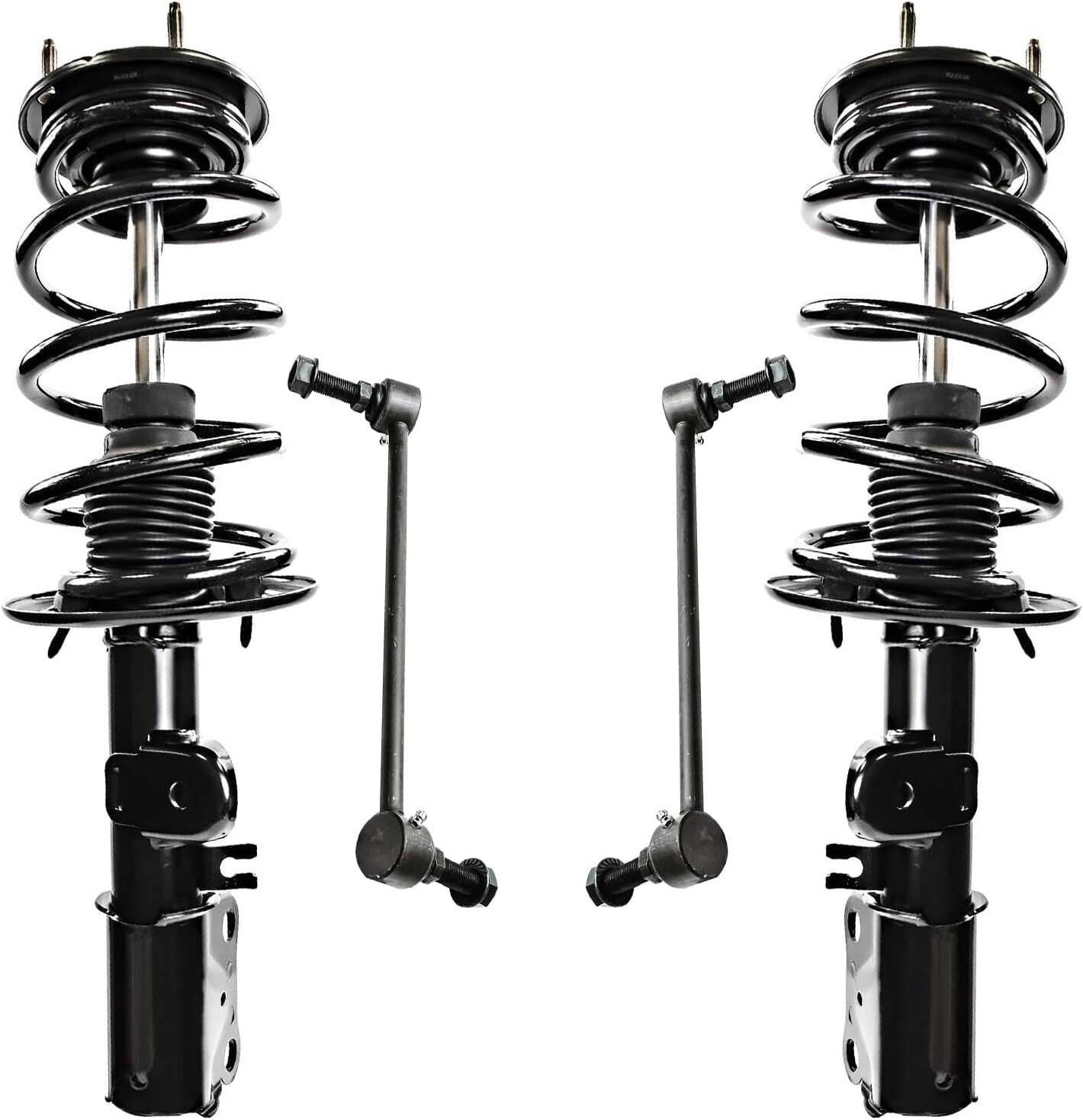 Amazon.com: Detroit Axle - Front Struts with Coil Spring + Sway Bars ...