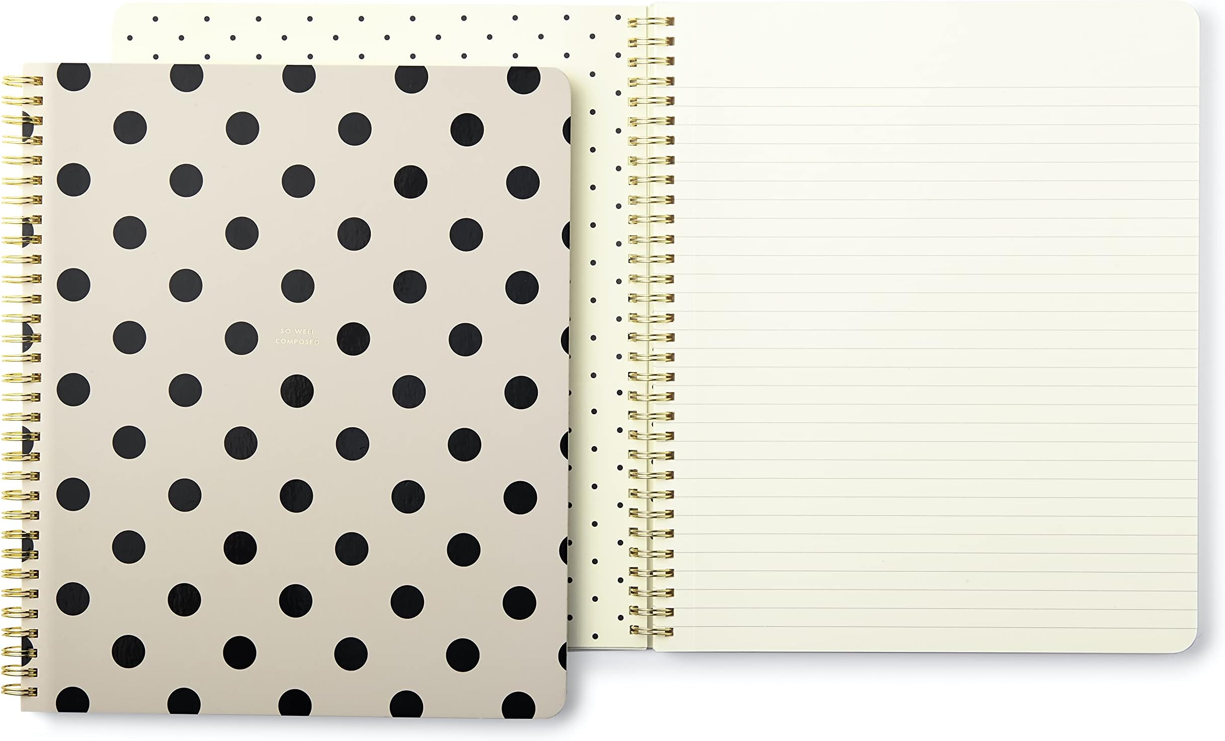 Amazon.com : Kate Spade New York Large Spiral Notebook, 11" x 9.5" with ...