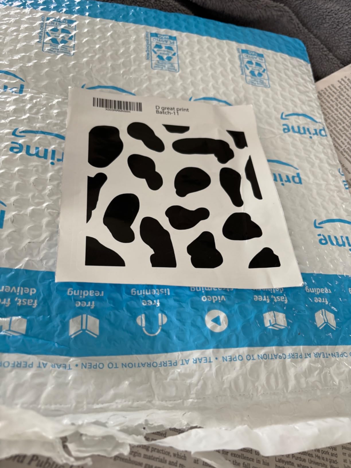 Amazon.com: Cow Print Sticker - Sticker Graphic - Auto, Wall, Laptop ...