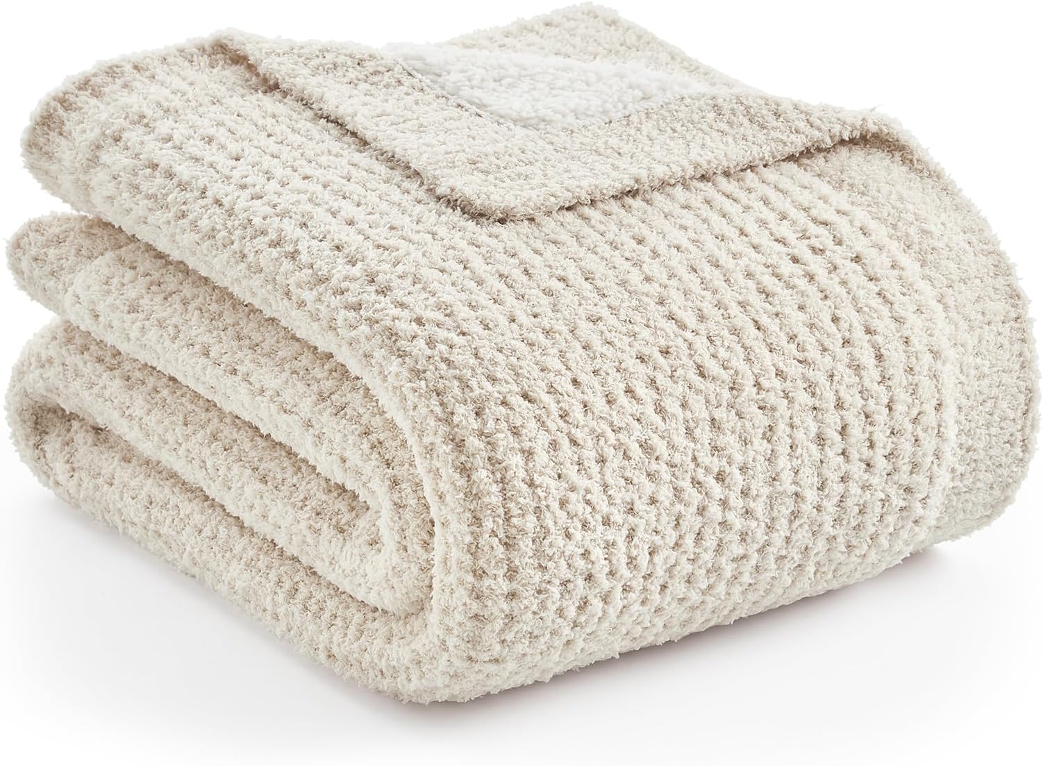 Amazon.com: Longhui bedding Cream 50 x 63 Inches Acrylic Cable Knit ...