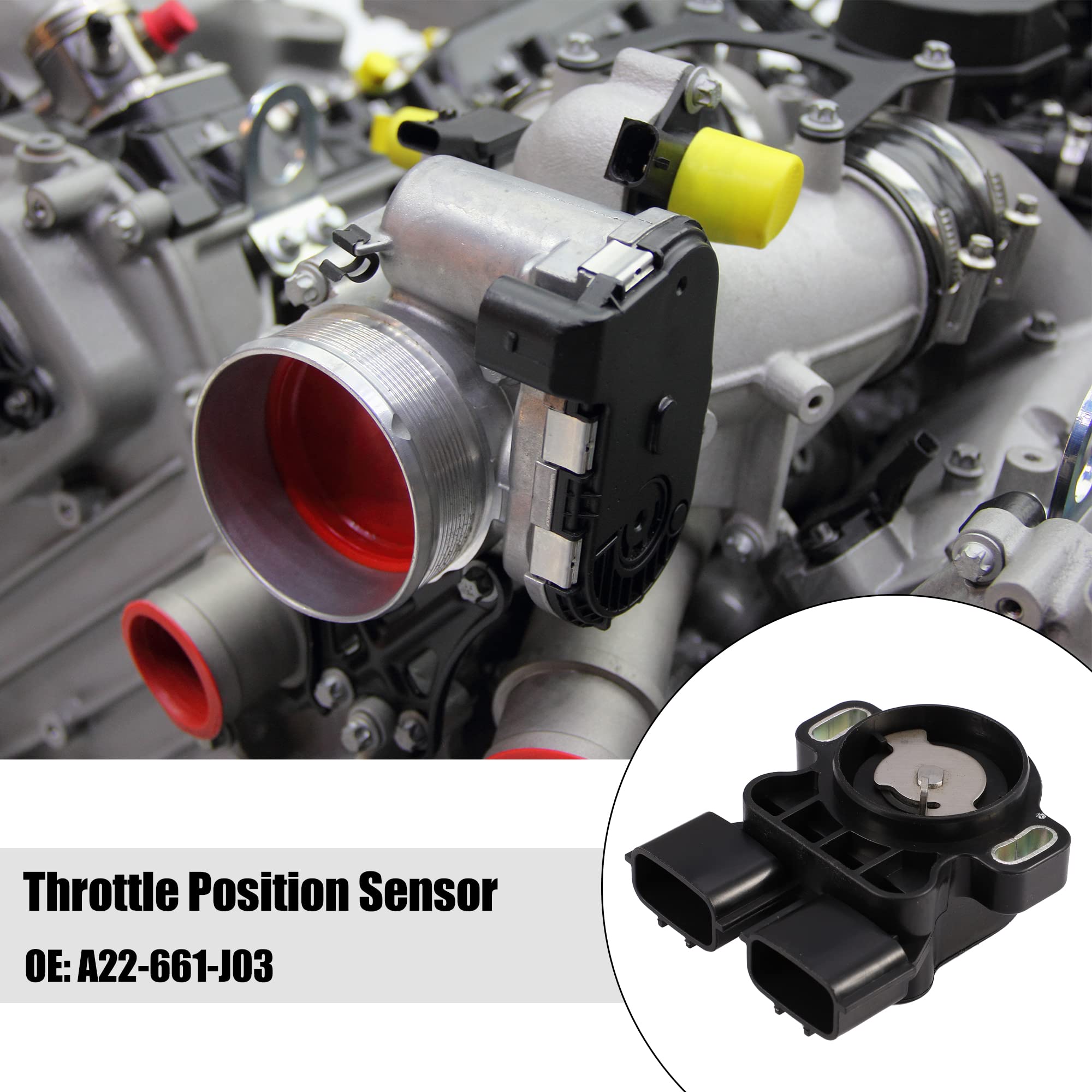 Buy X AUTOHAUX Black Car Throttle Position Sensor Replacement A22-661-J03 for Nissan Skyline ...