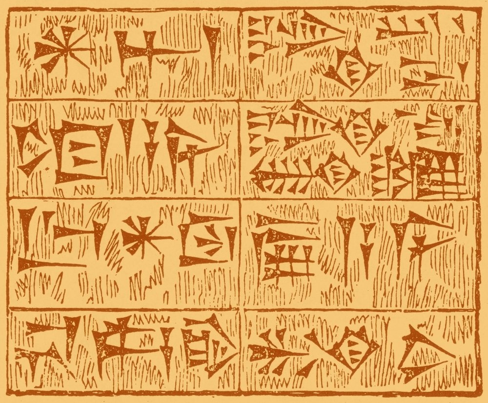 Amazon.com: Cuneiform Characters Poster Print by Science Source (36 x ...