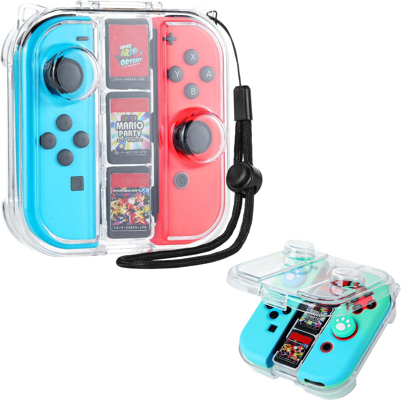 Amazon.com: MoKo Mini Switch Joy-con Storage Case w/ 3 Game Slot, Dust ...