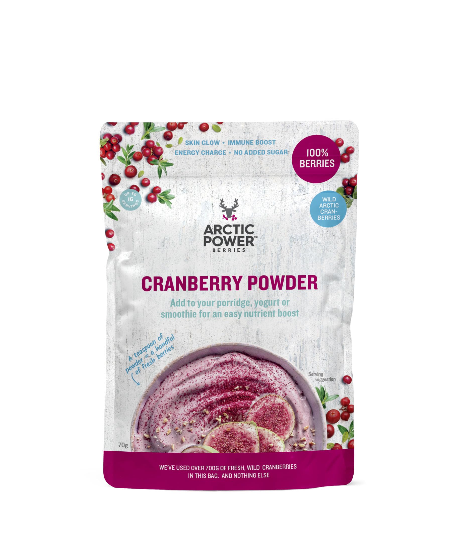 Arctic Power Berries 100 Cranberry Powder 70g Nutrient Rich Wild ...