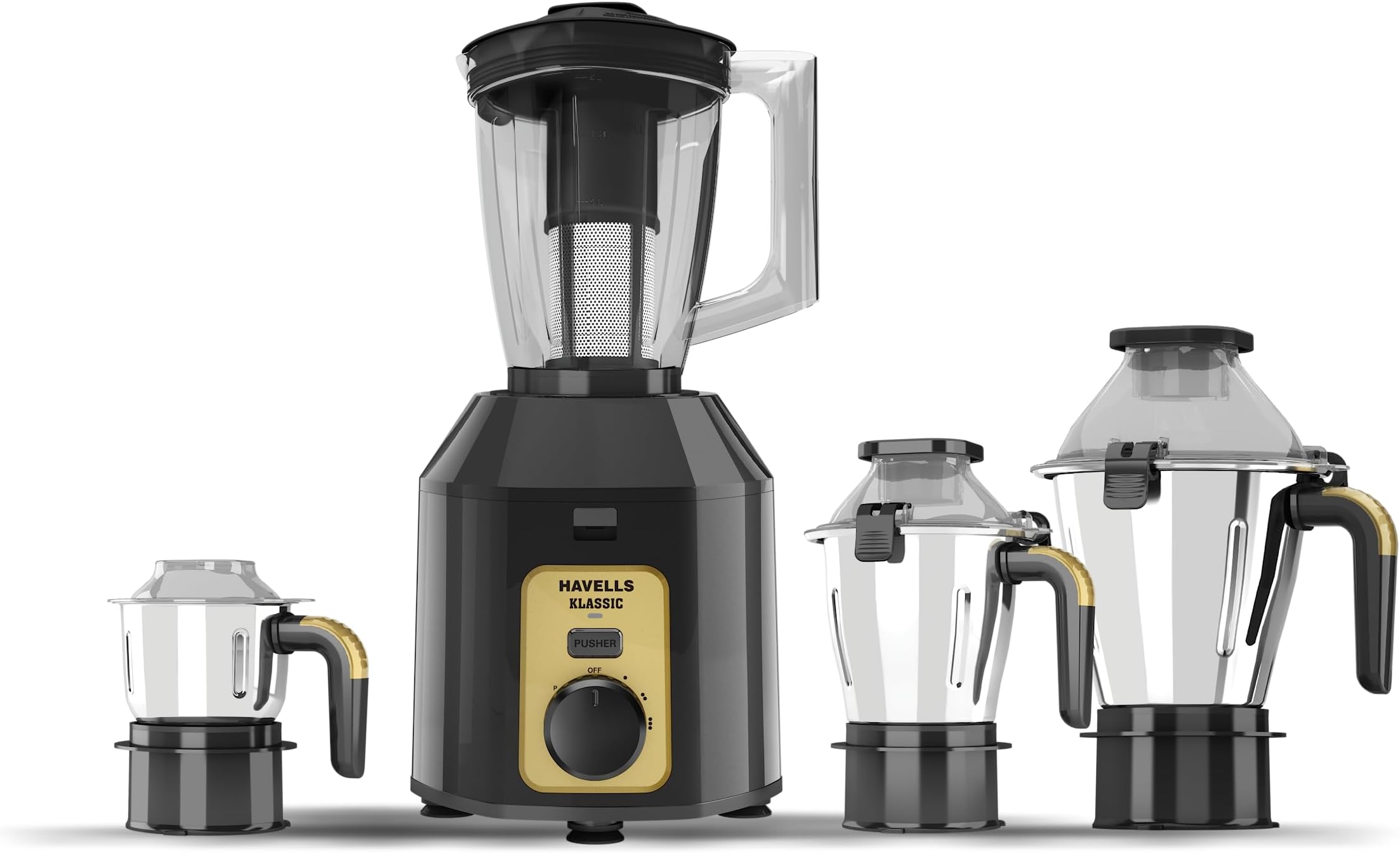 Buy Havells Hexo Plus 1100 Watts 4 Jar Mixer Grinder| High Speed Mixie ...