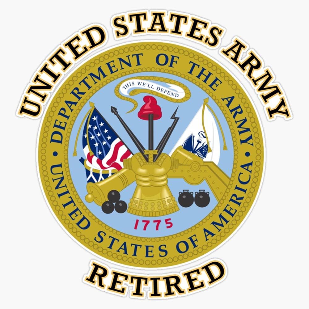 Amazon.com: Us Army Retired Decal Sticker : Sports & Outdoors