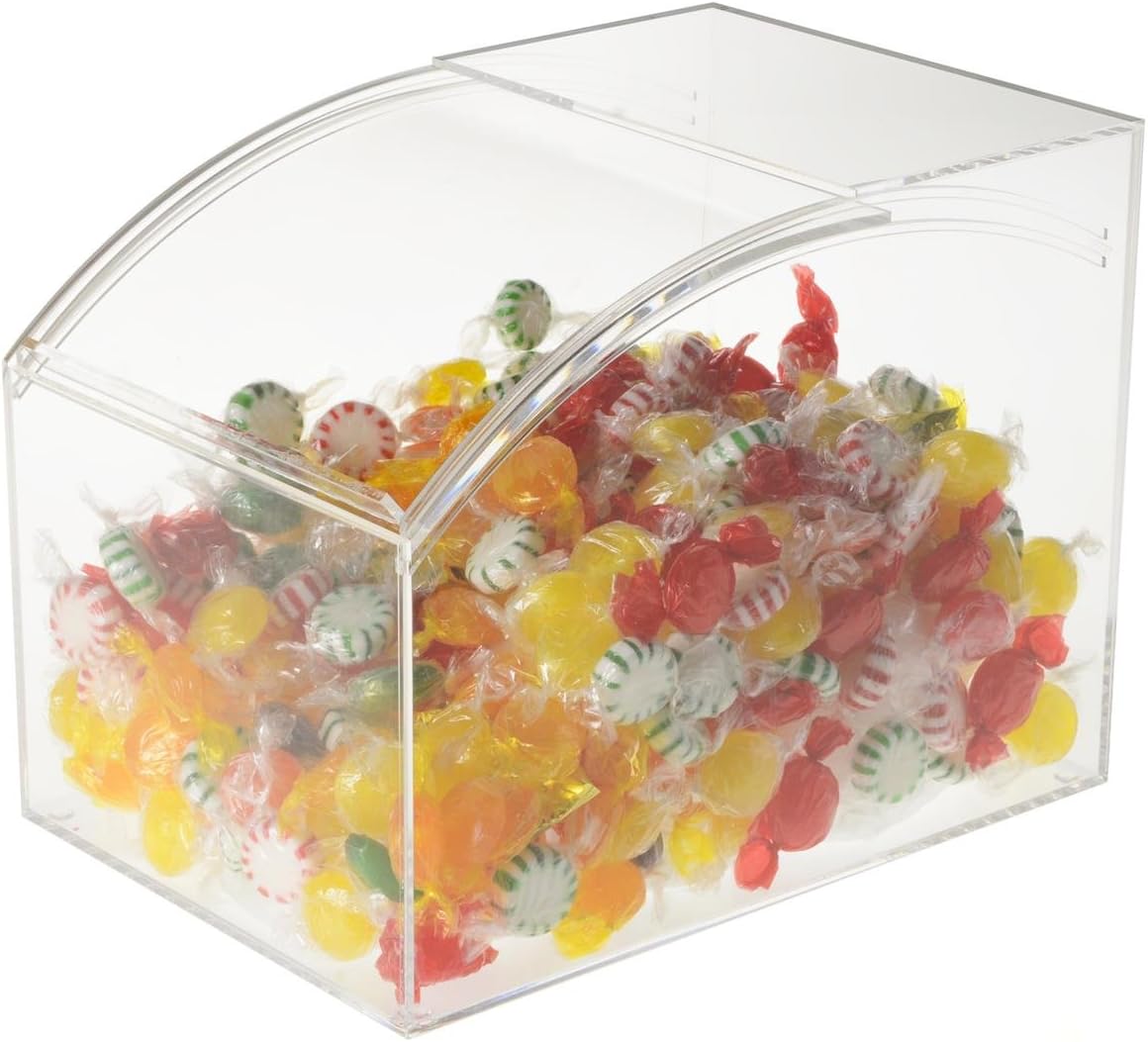Amazon.com: 2-gallon Bulk Food Bin for Counters, Clear Acrylic Candy ...