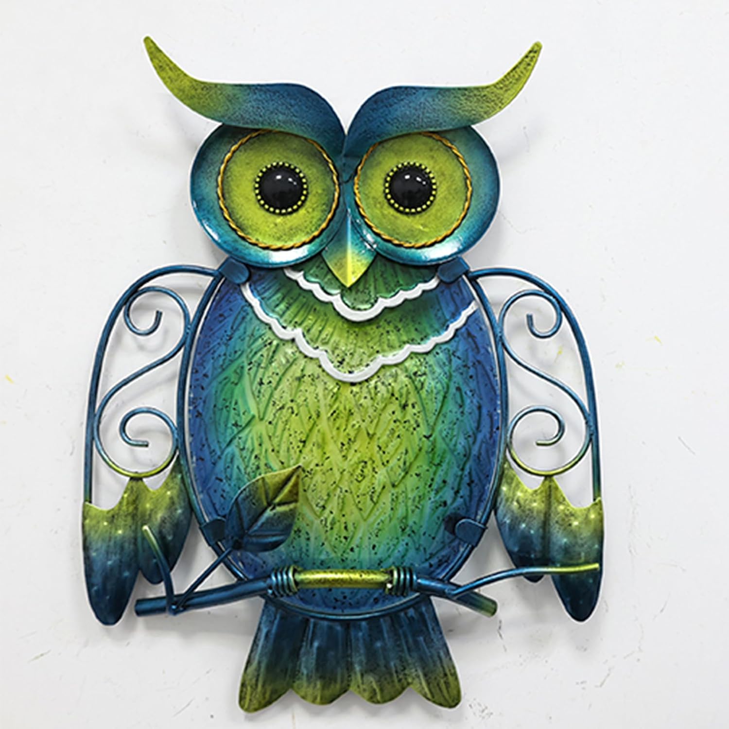 Liffy Cute Metal Owl Wall Decor - Unique Outdoor Wall Art Decoration ...