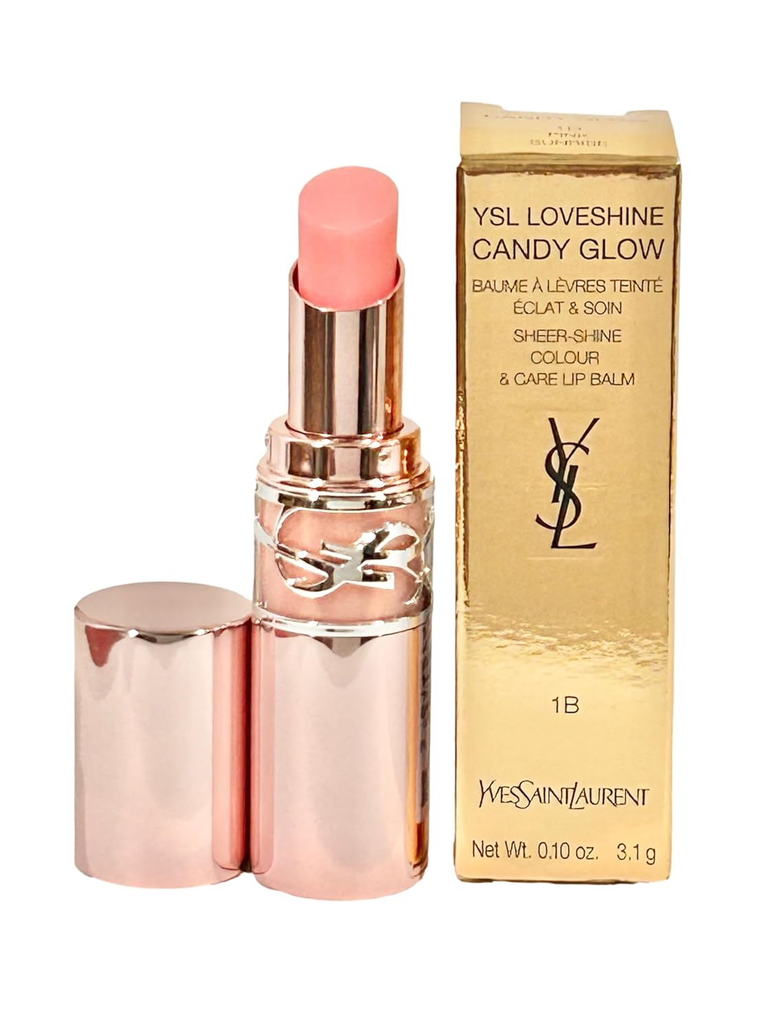 Amazon.com: YVES SAINT LAURENT YSL LOVESHINE CANDY GLOW Sheer Shine Care Lip Balm Lápiz labial ...