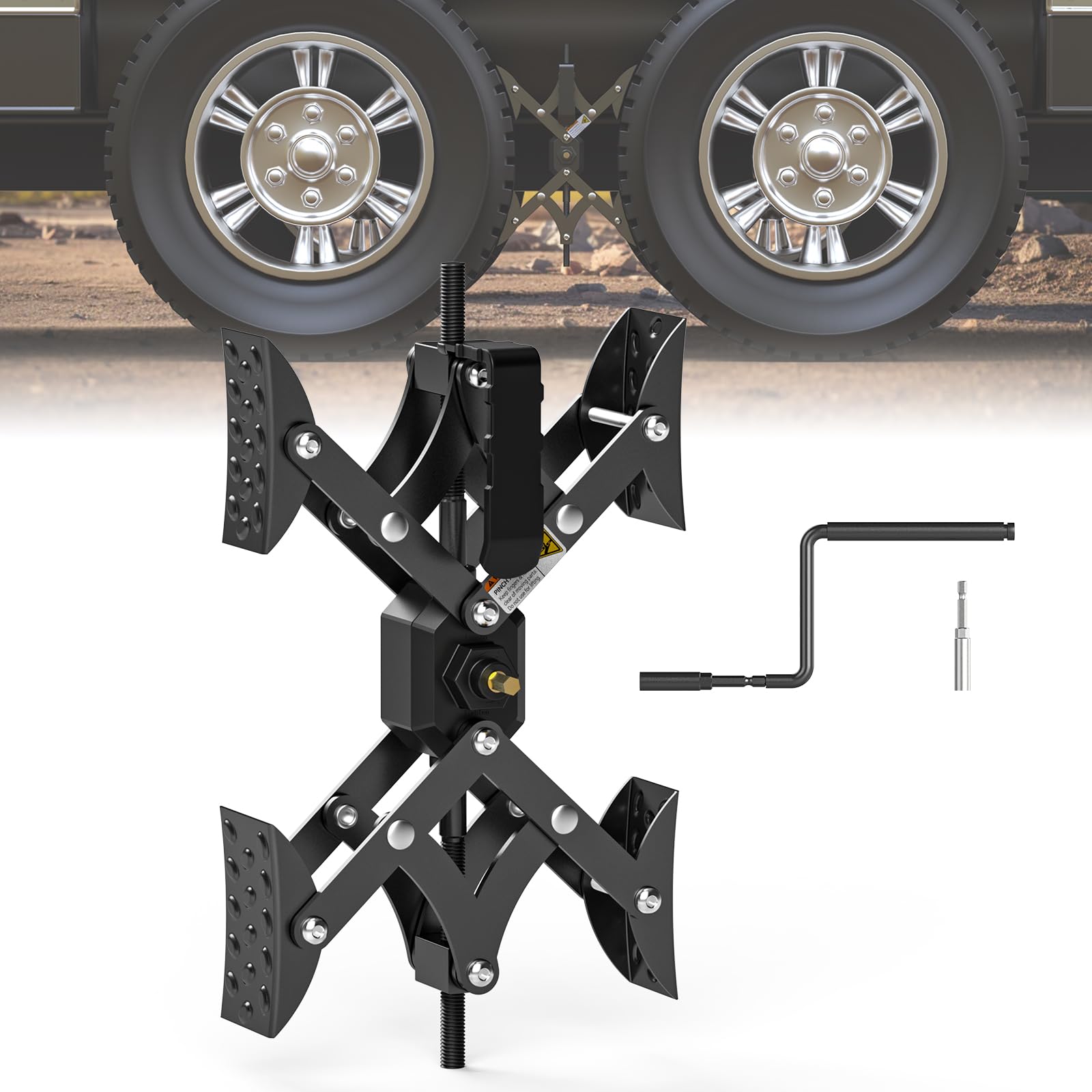 Amazon.com: Sulythw X-Shaped Wheel Chock for Travel Trailer【Allow Drill ...