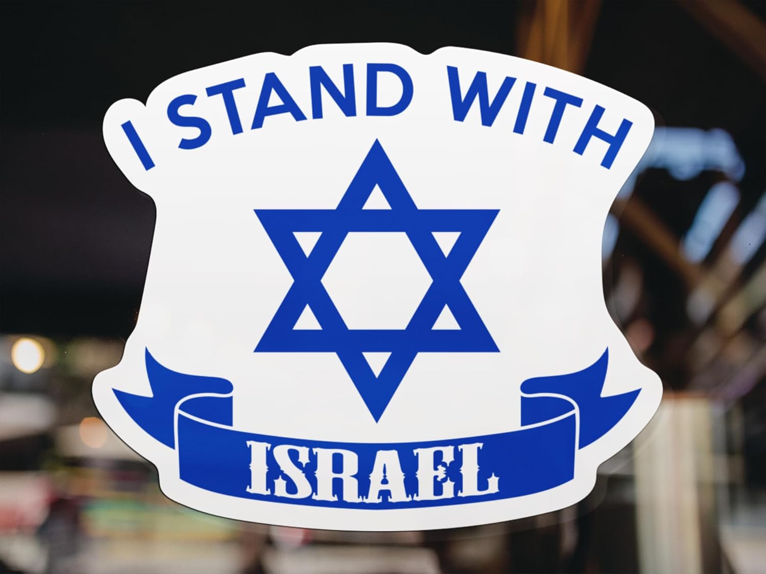 Amazon.com - I Stand with Israel Flag Sticker Israeli Flags Decal ...