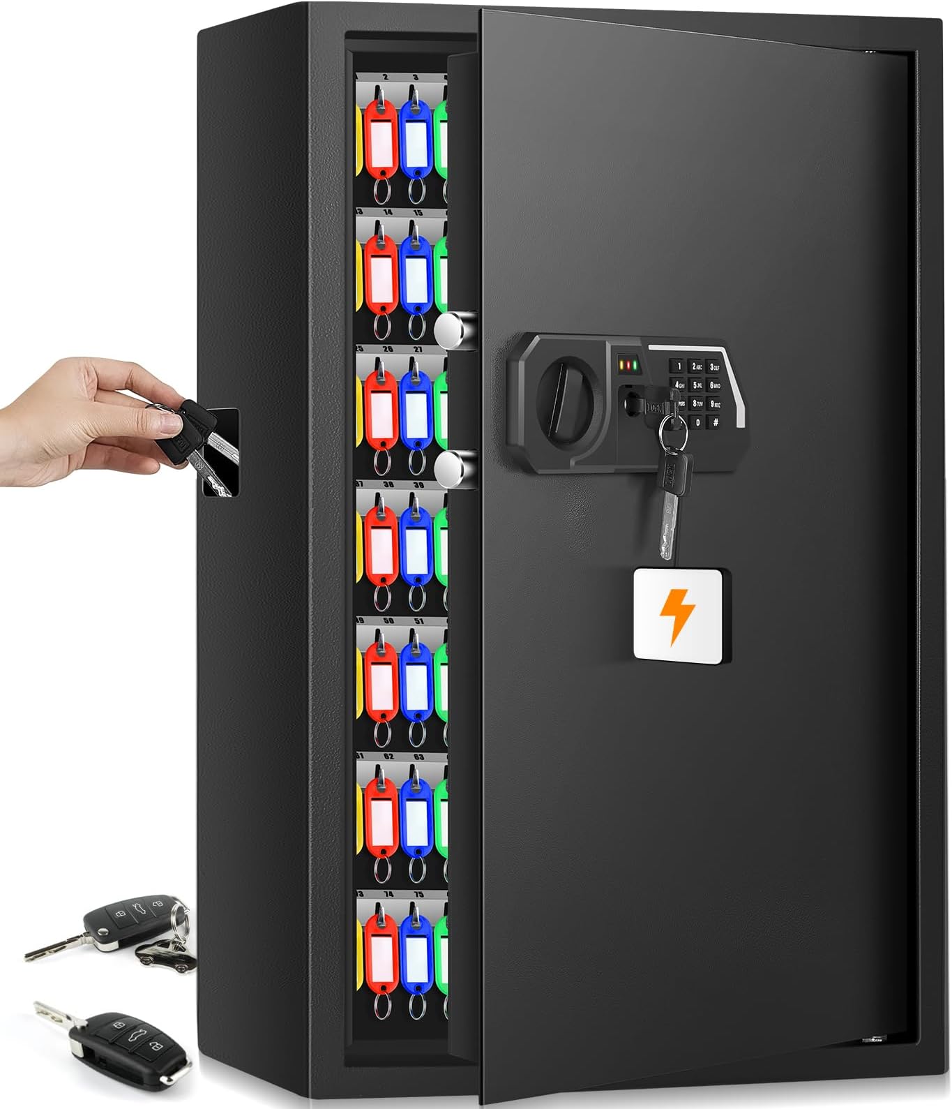 Amazon.com: UMEKEN Key Box Wall Mount 200 Position Valet Digital Key ...