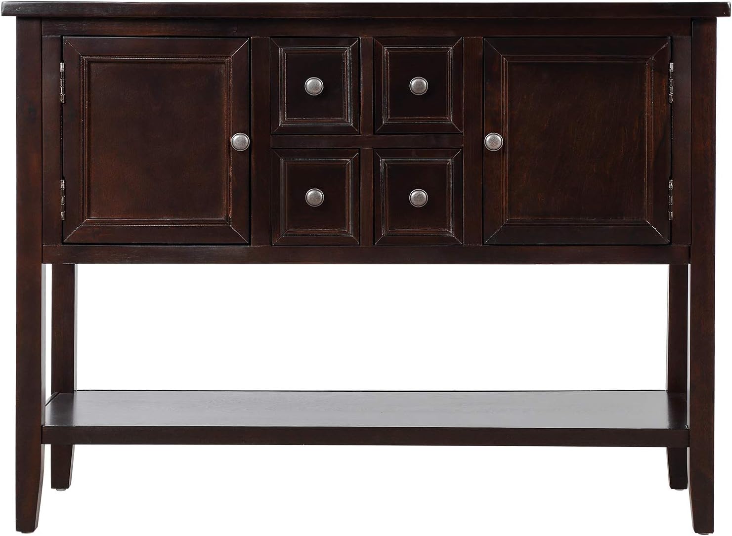 Amazon.com - Steelway Buffet Table, Sideboard Table with Bottom Shelf ...