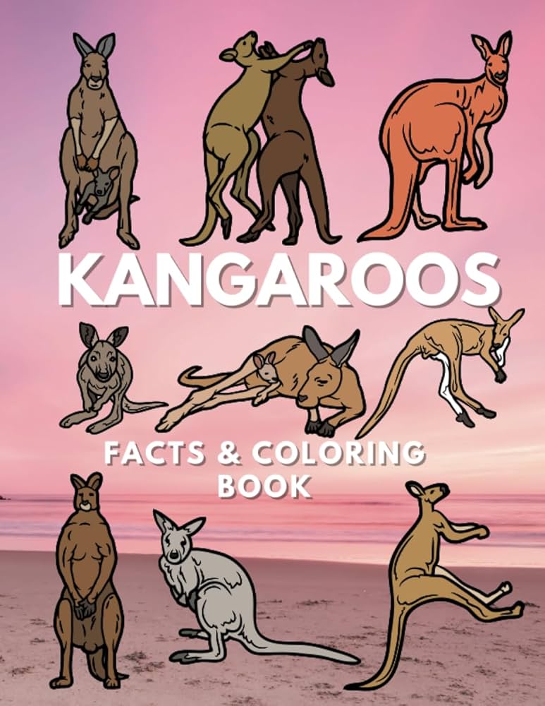 wallaby coloring pages