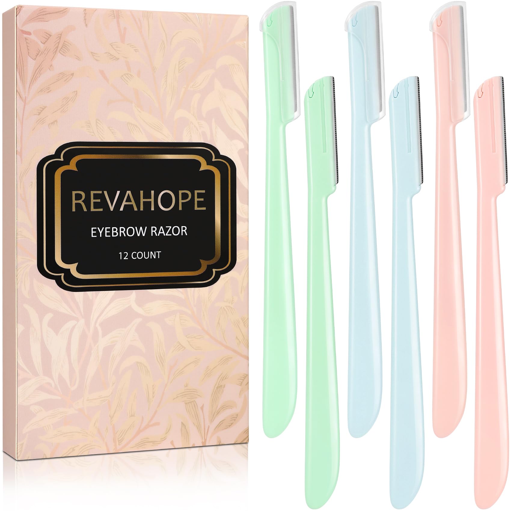 Amazon.com: Revahope 12 Pack Eyebrow Razor, Dermaplane Razor with Blade ...