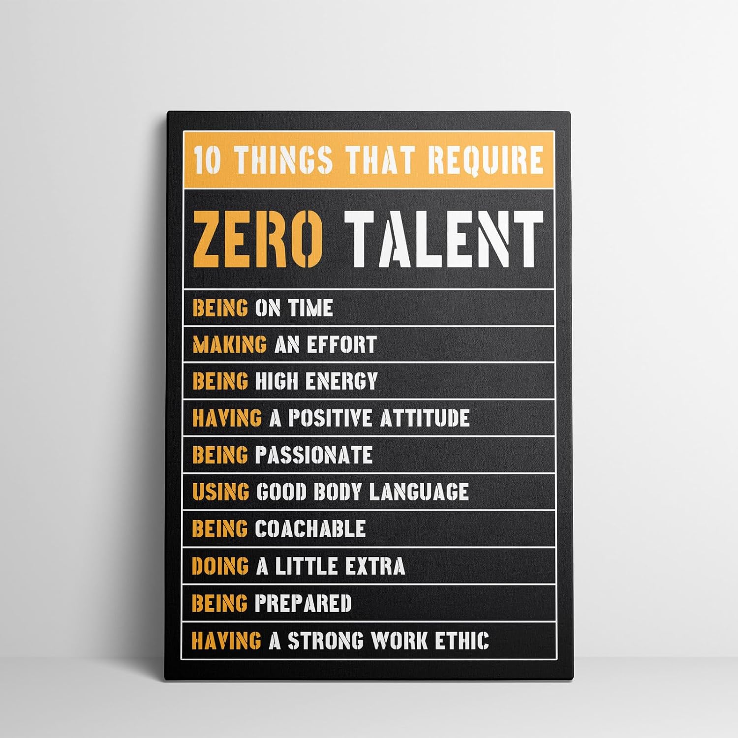 Amazon.com: Motivational Wall Decor 10 Things That Require ...