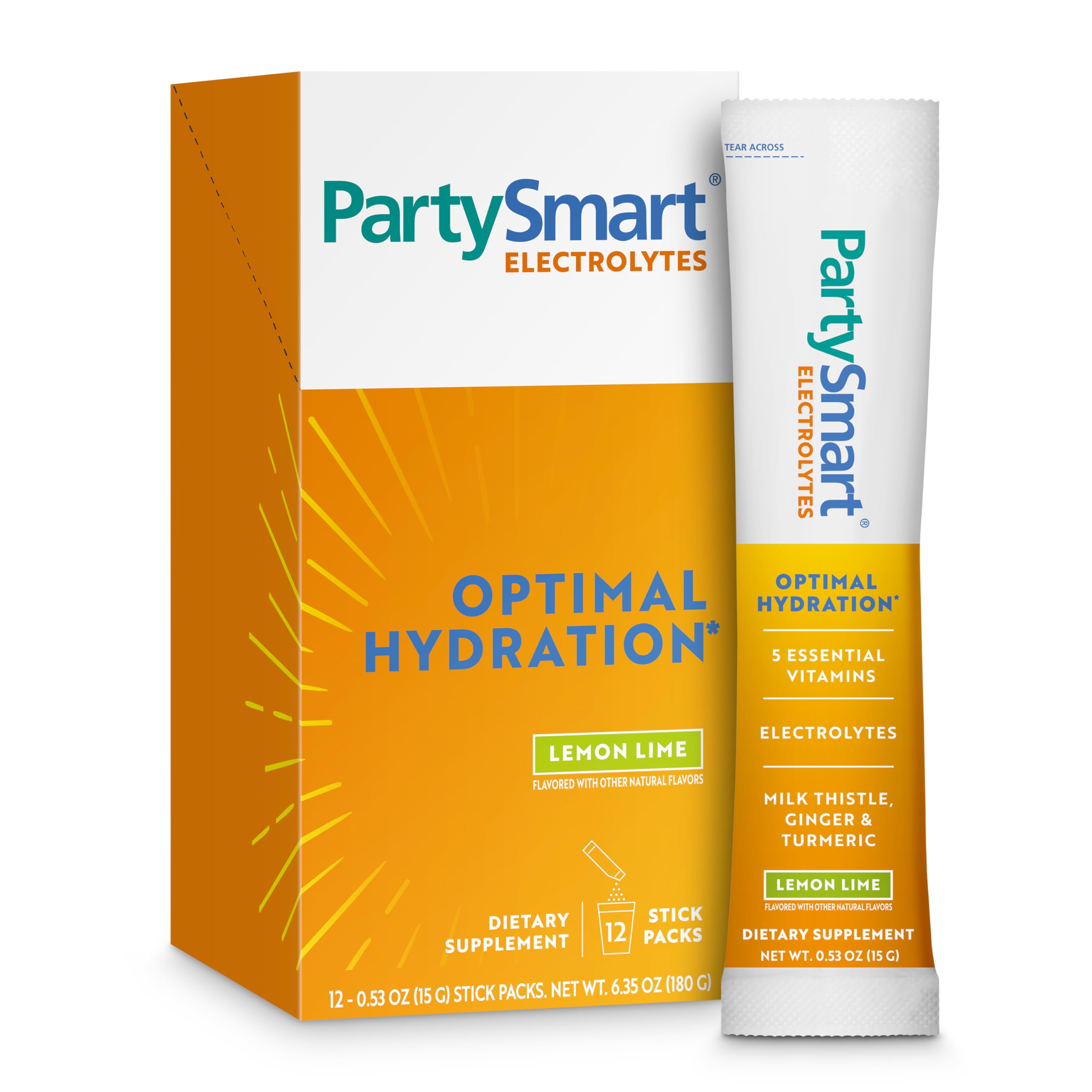Amazon.com: Himalaya PartySmart Lemon Lime Electrolytes Powder Packets ...