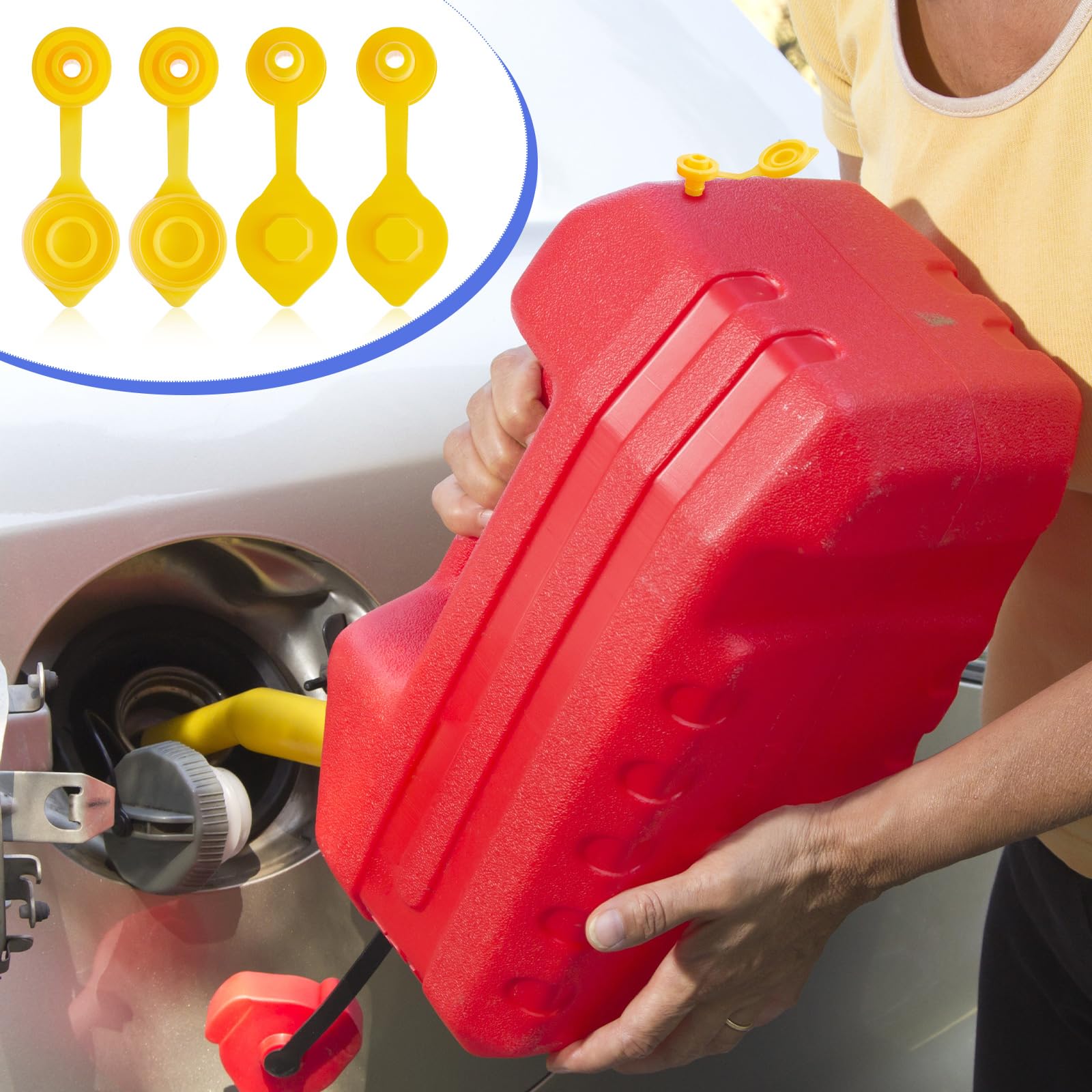 Snapklik.com : 50 Pieces Yellow Can Vent For Plastic Cans Cap ...