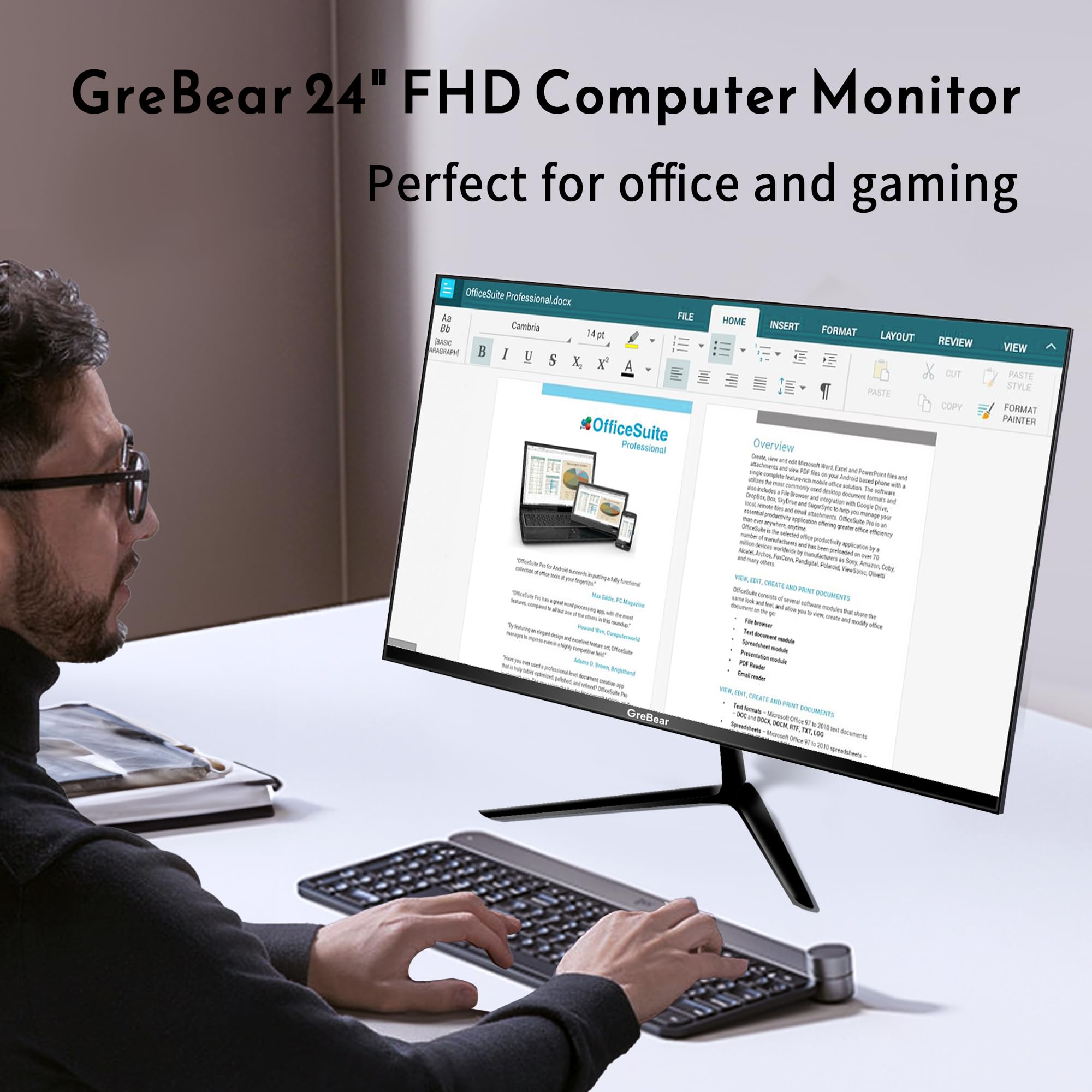 GreBear 24 Inch Computer Moni...B0C6MKRMRZ | Encarguelo.com