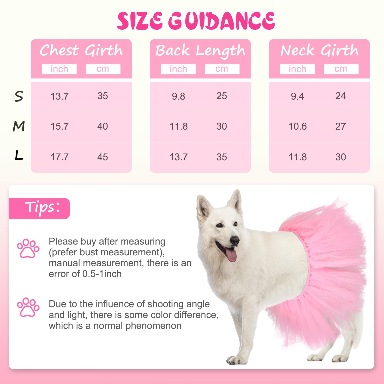 Snapklik.com : Locmeo Dog Tutu Tulle Tutu For Dogs Small Large Medium ...