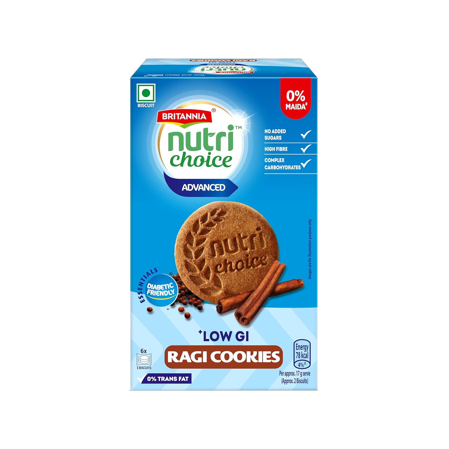 NutriChoice Britannia NEssentials Ragi Cookies