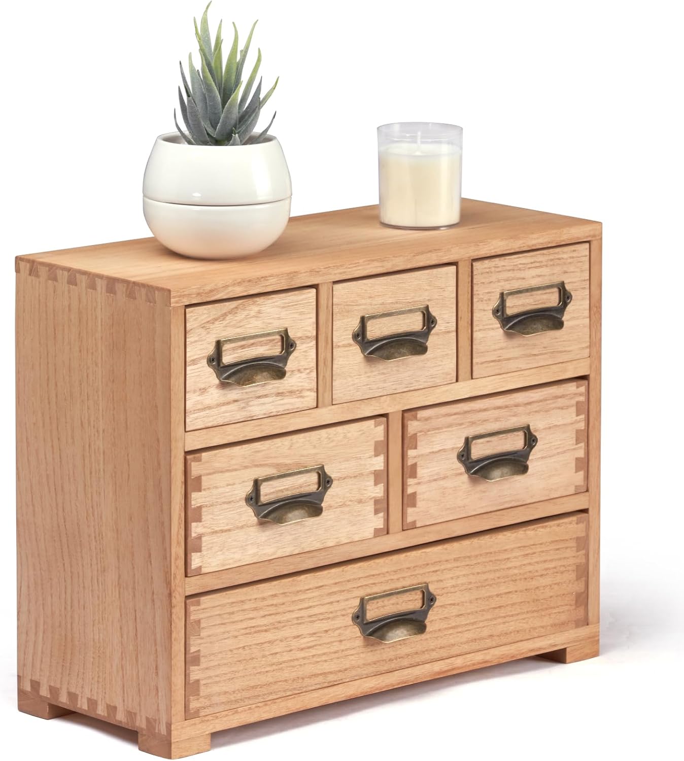 KIRIGEN Desk Drawer Cabinet Storage Organizer 6 Drawers Mini Chest with ...