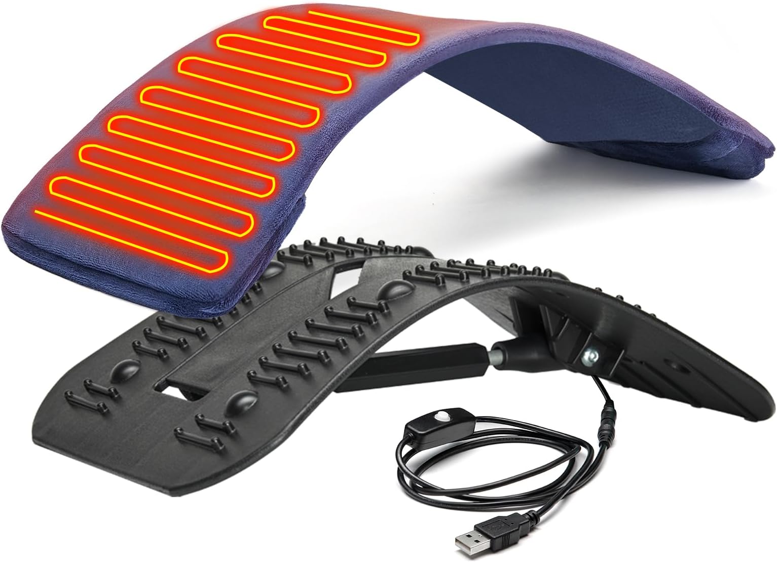 Amazon.com: Heated Back Stretcher for Lower Back Pain Relief, Multi ...