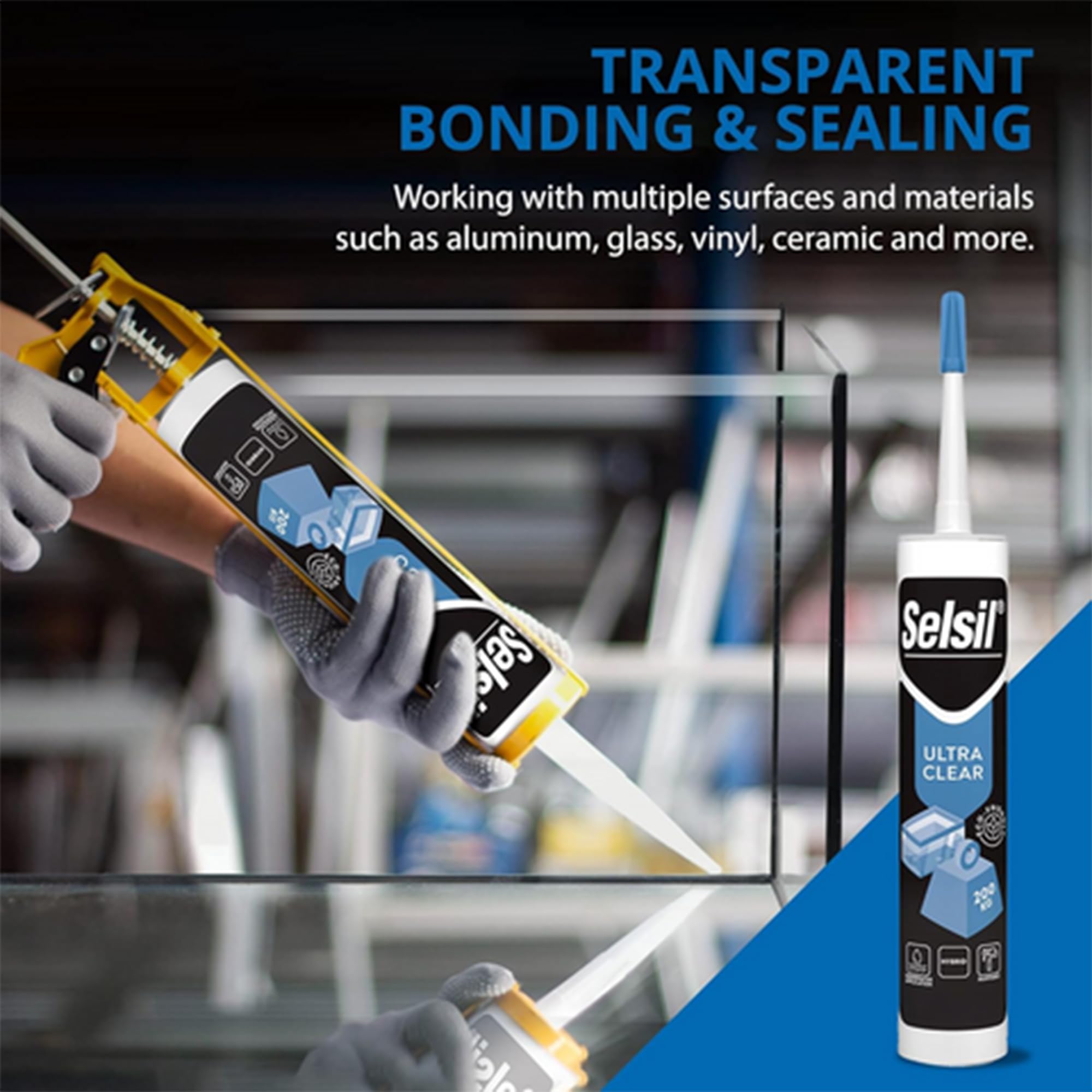 Snapklik.com : SELSIL Ultra Crystal Clear Mounting Adhesive & Sealant ...