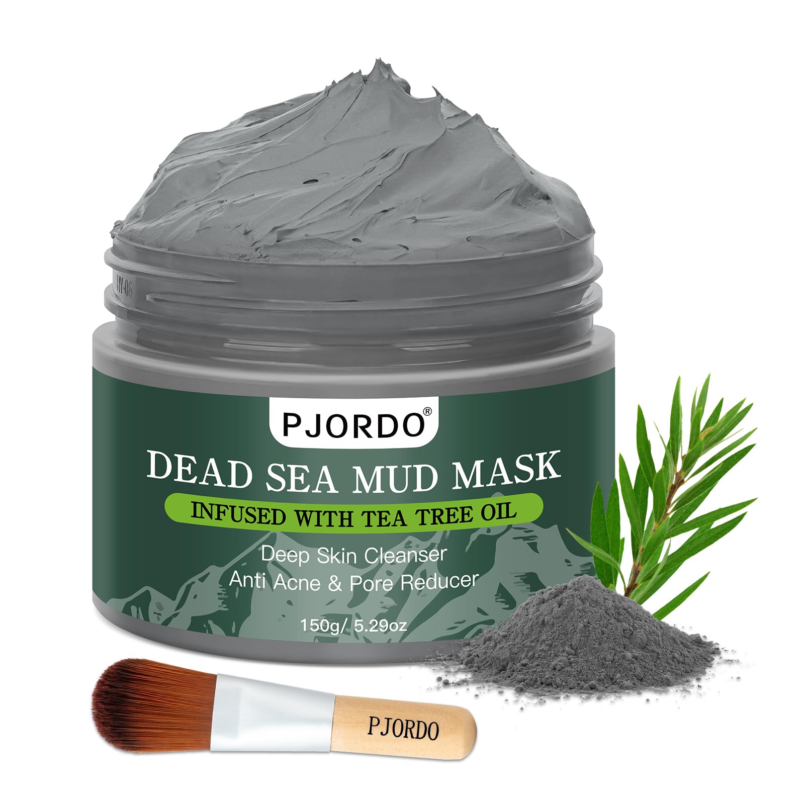 Amazon.com : Pjordo Dead Sea Mud Mask for Face and Body, Deep Cleansing ...