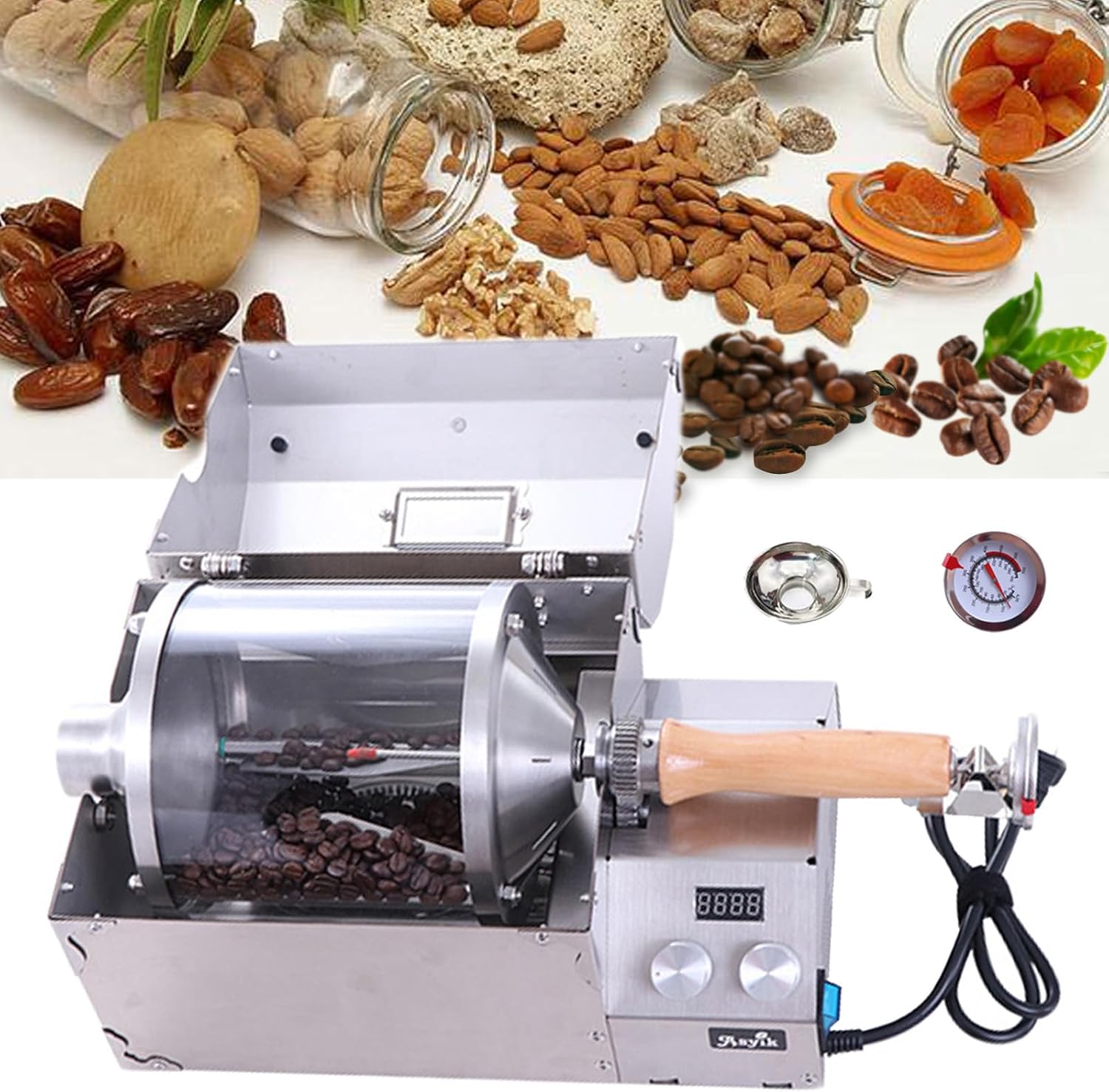 Amazon.com: EkiDaz 1200W Household Electric Coffee Roaster,500G Quartz ...