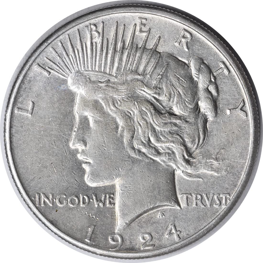 1924 S Peace Dollar Uncertified EF at Amazon's Collectible Coins Store
