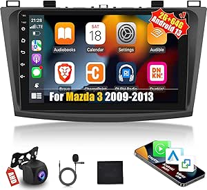 Amazon.com: [2G+64G] Car Radio for Mazda 3 2009-2013, Android Mazda 3 ...