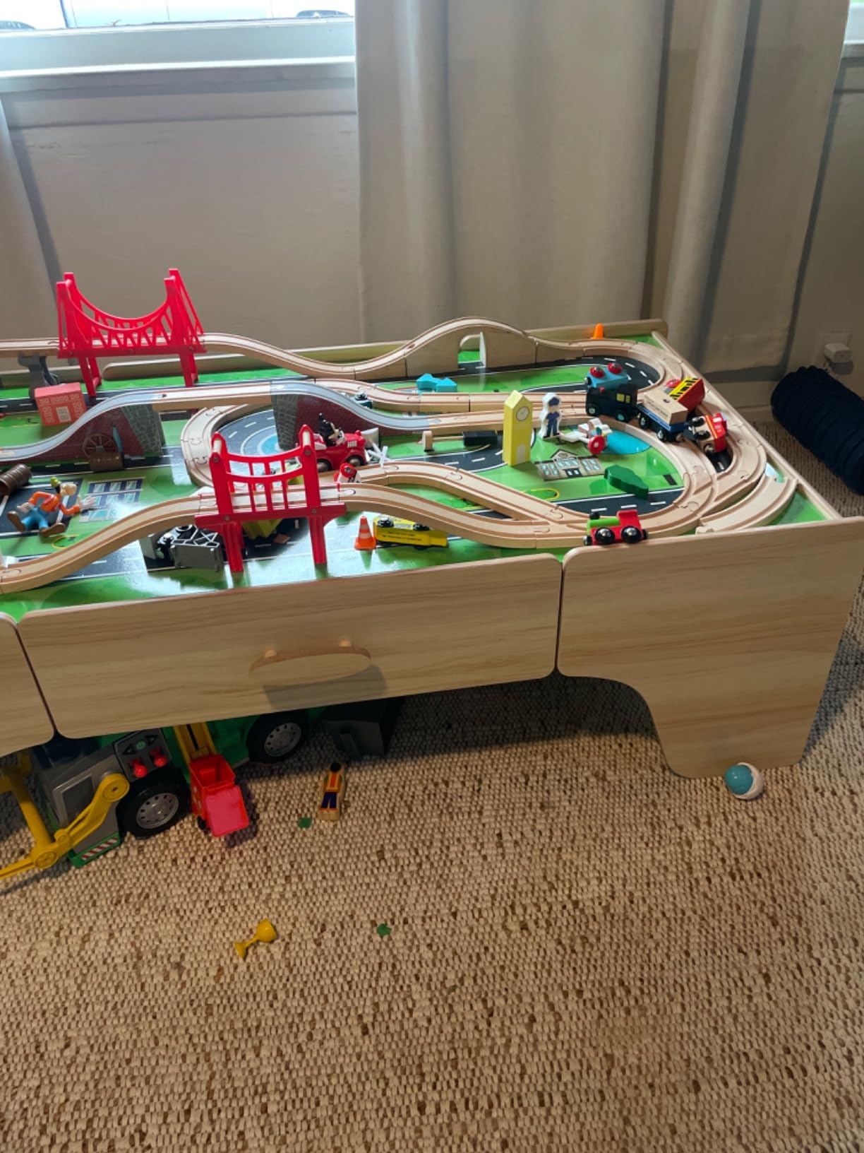 Amazon.com: Best Choice Products 35-Piece Train Table Large ...