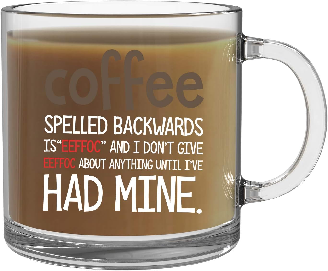 Amazon.com: CBTwear Eeffoc Is Coffee Spelled Backwards, As I Don’t Give ...