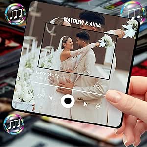 Amazon.com: Custom Music Fridge Magnet with Photo, Song & Album Cover ...
