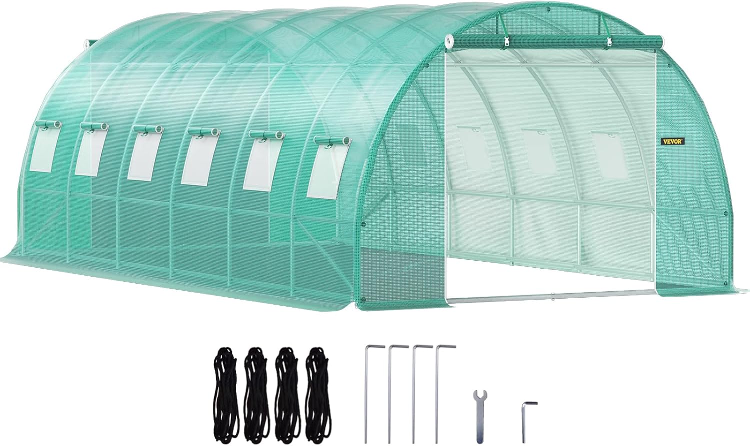 Brandclub VEVOR Walk in Tunnel Greenhouse 20 X 10 X 7 Ft Portable