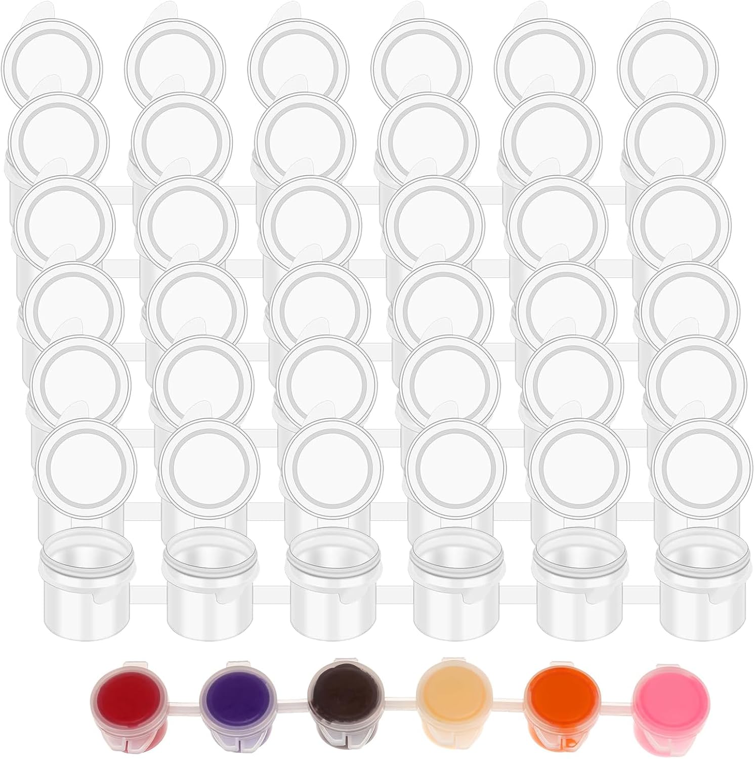 Kighdel Paint Pots 36 PCS Paint Pots with Lids Empty Paint Pots with ...