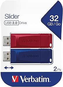 Verbatim Slider USB-flash drive multipack 32GB - USB 2.0-2x USB memory ...