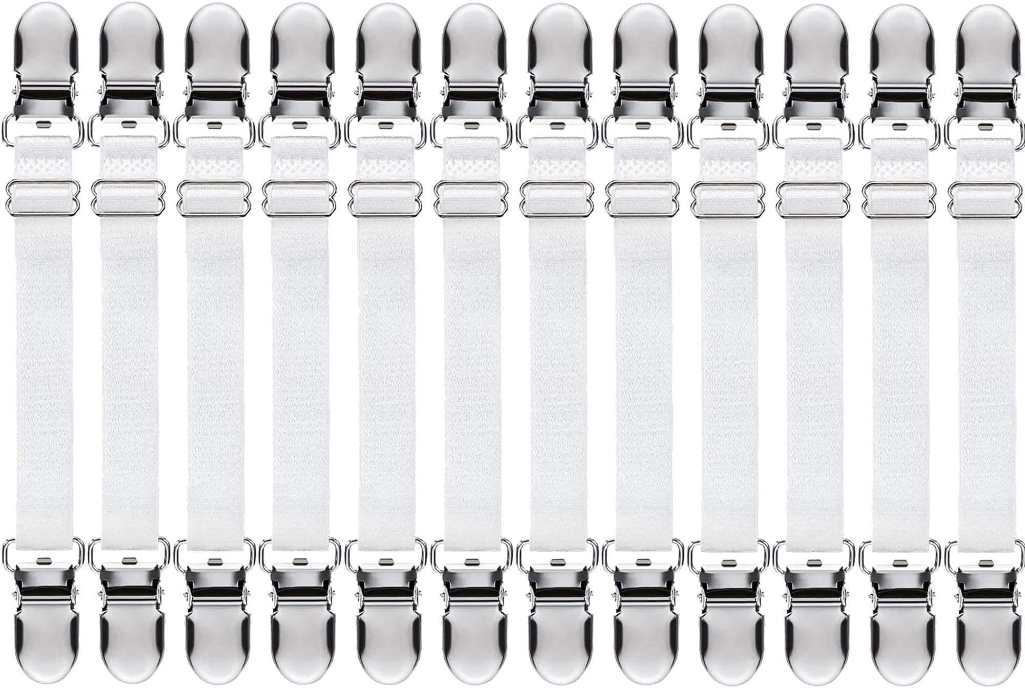 Amazon.com: Adjustable Bed Sheet Straps Suspenders Elastic Sheet ...