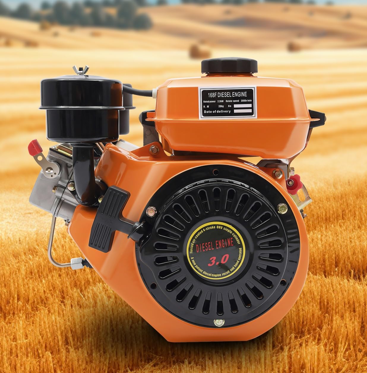Diesel Engines 4 Stroke 3 Hp Diesel Engine, 2200W 3800Rpm Single ...