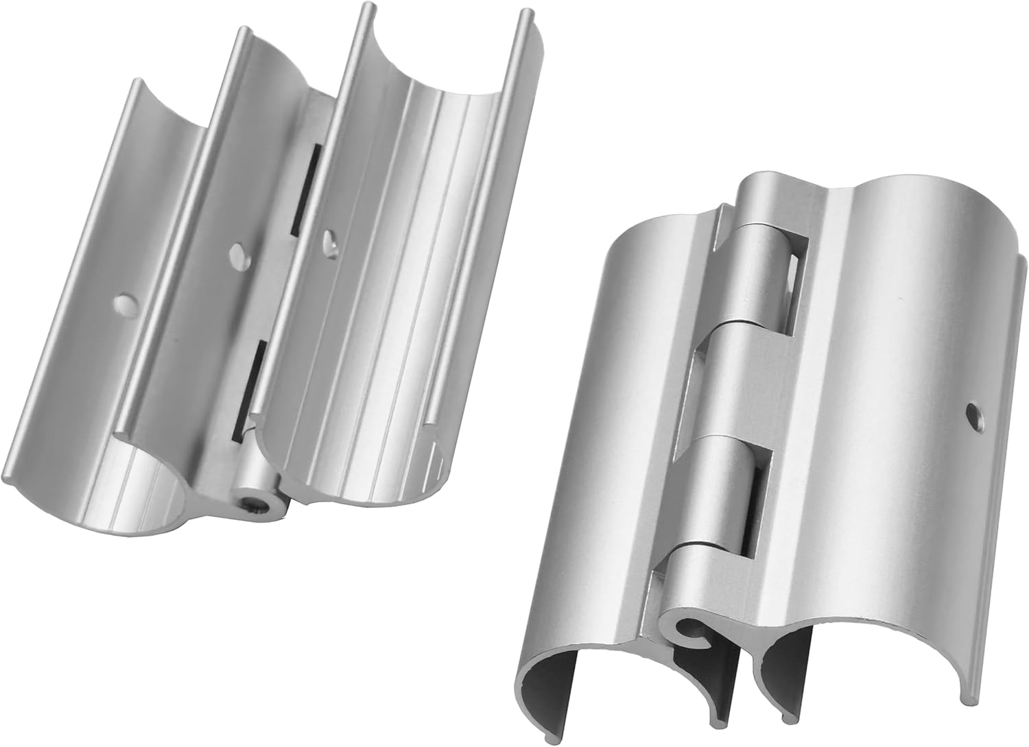 2 Pack Aluminum Snap-On Hinge for PVC Doors Vents or Gates,Perfect for ...