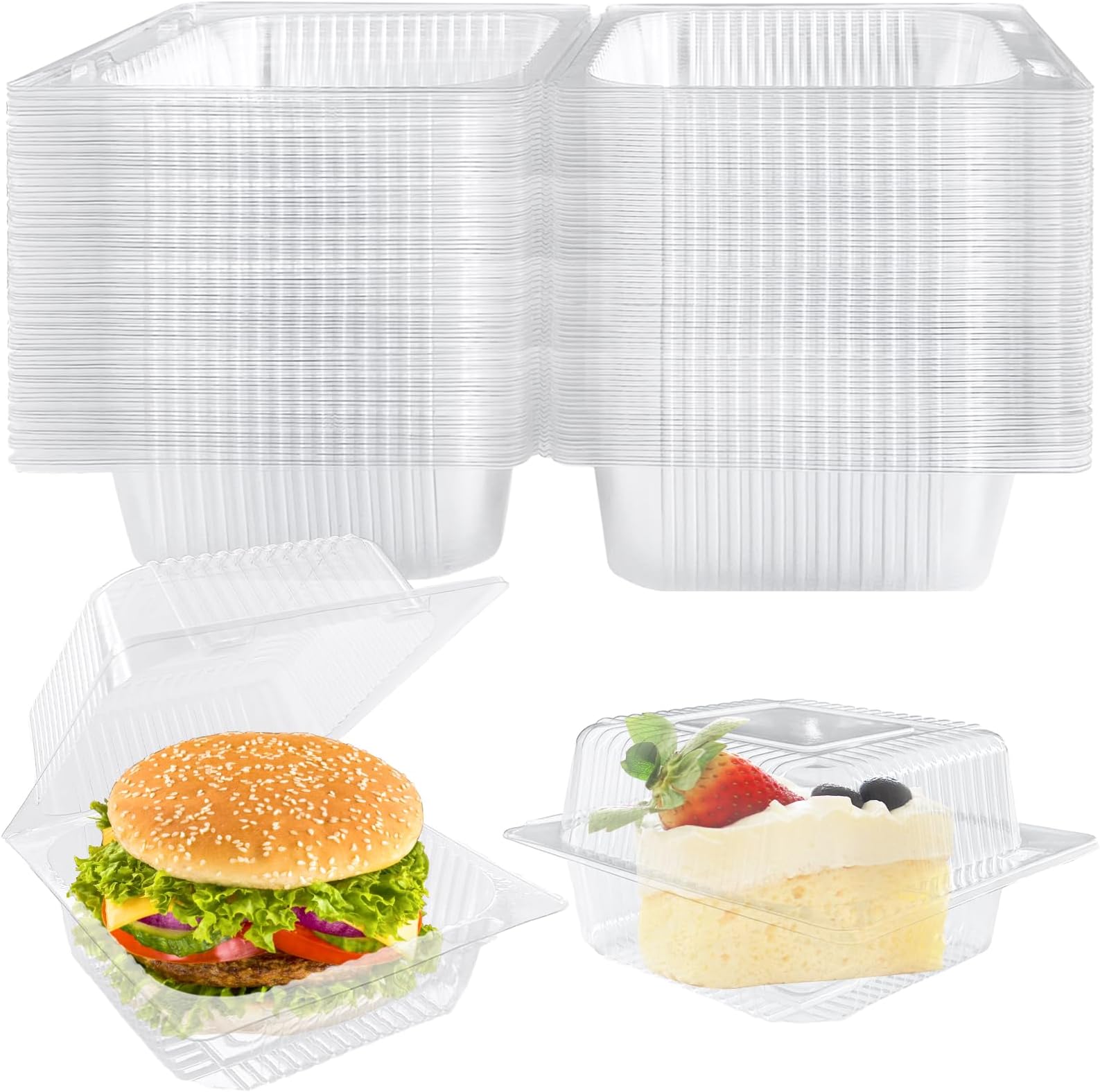 Amazon.com: MFDSJ 200 Pack Disposable Plastic To Go Containers with ...