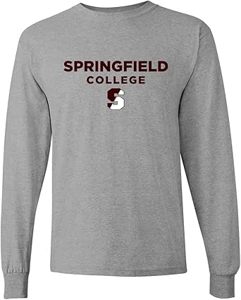 Amazon.com: Springfield College S Logo Text Unisex Long Sleeve T-Shirt ...